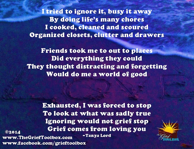 Can't ignore grief - A Poem | The Grief Toolbox